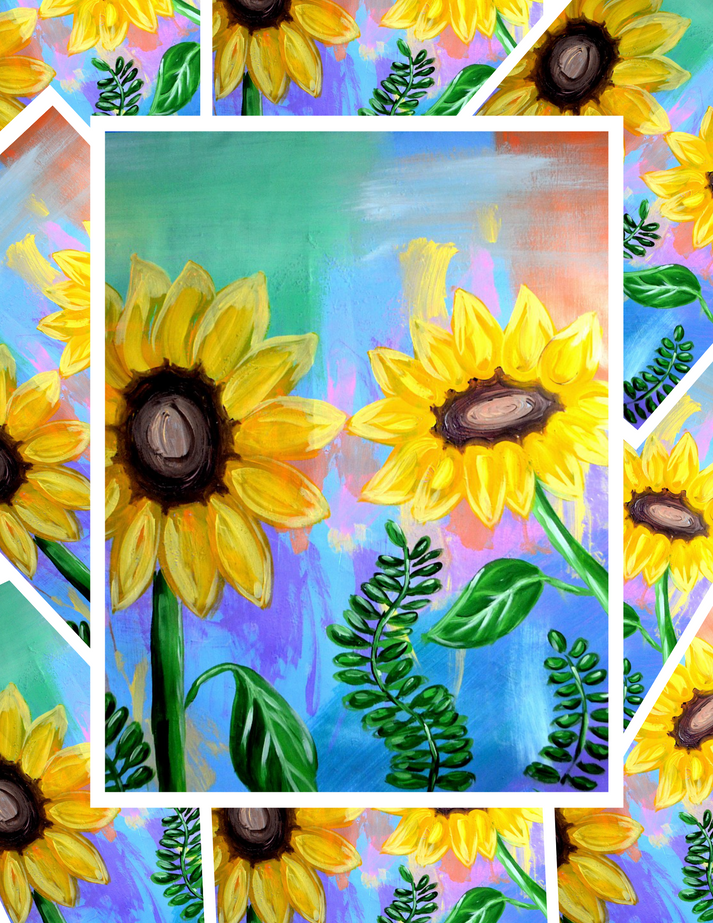 Dancing sunflowers – Bri Simpson Art